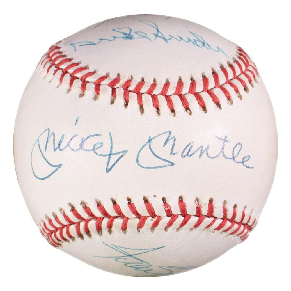 ONL Baseball Signed By (4) with Mickey Mantle, Willie Mays, Duke Snider ...