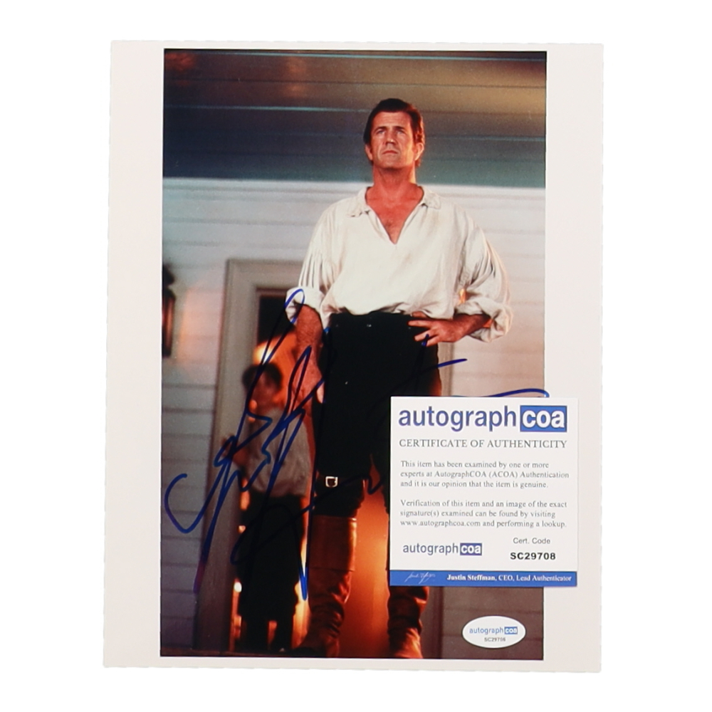 Mel Gibson Signed "The Patriot" 8x10 Photo (AutographCOA) | Pristine ...