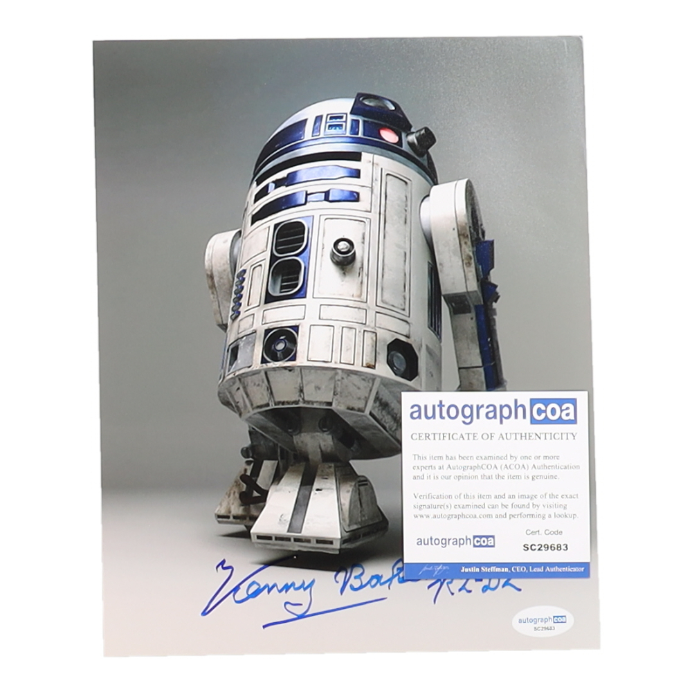 Kenny Baker Signed "Star Wars" 8x10 Photo Inscribed "R2-D2 ...