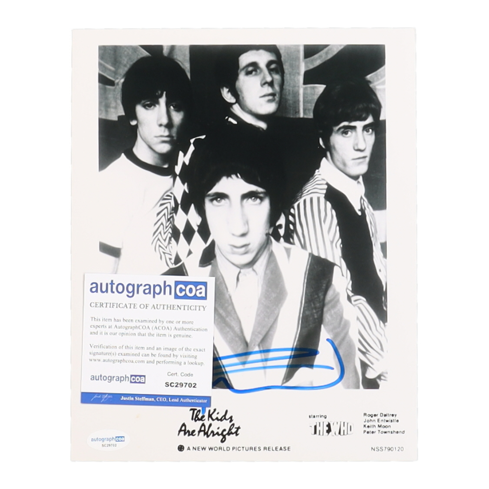 Pete Townshend Signed 8x10 Photo (AutographCOA) | Pristine Auction