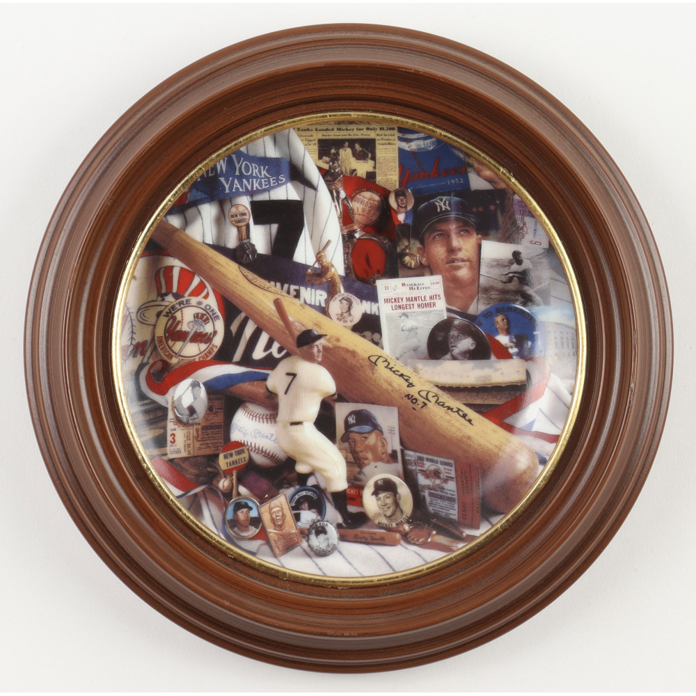 Sports Impressions LE "The Mantle Story" Custom Framed Plate Display ...