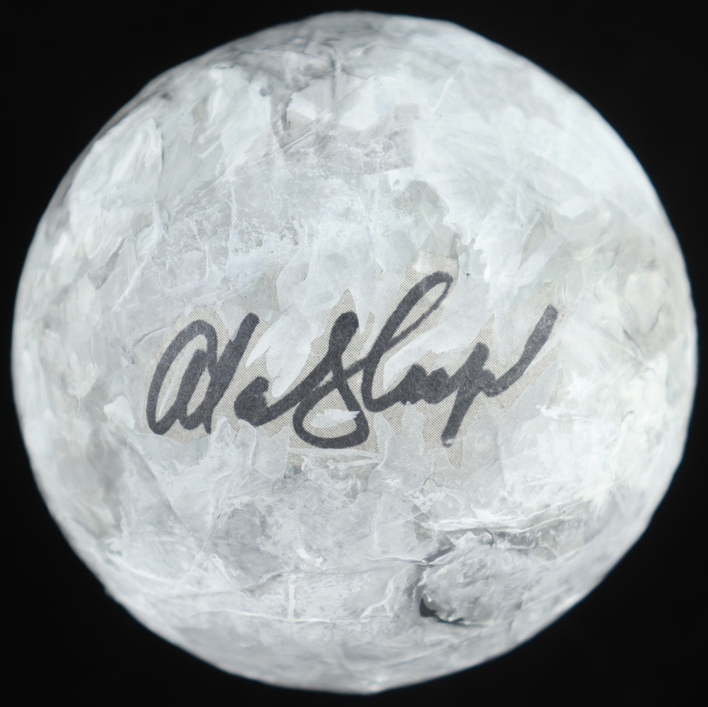 Alan Shepard Signed Replica Moon Rock With Display Case (PSA ...