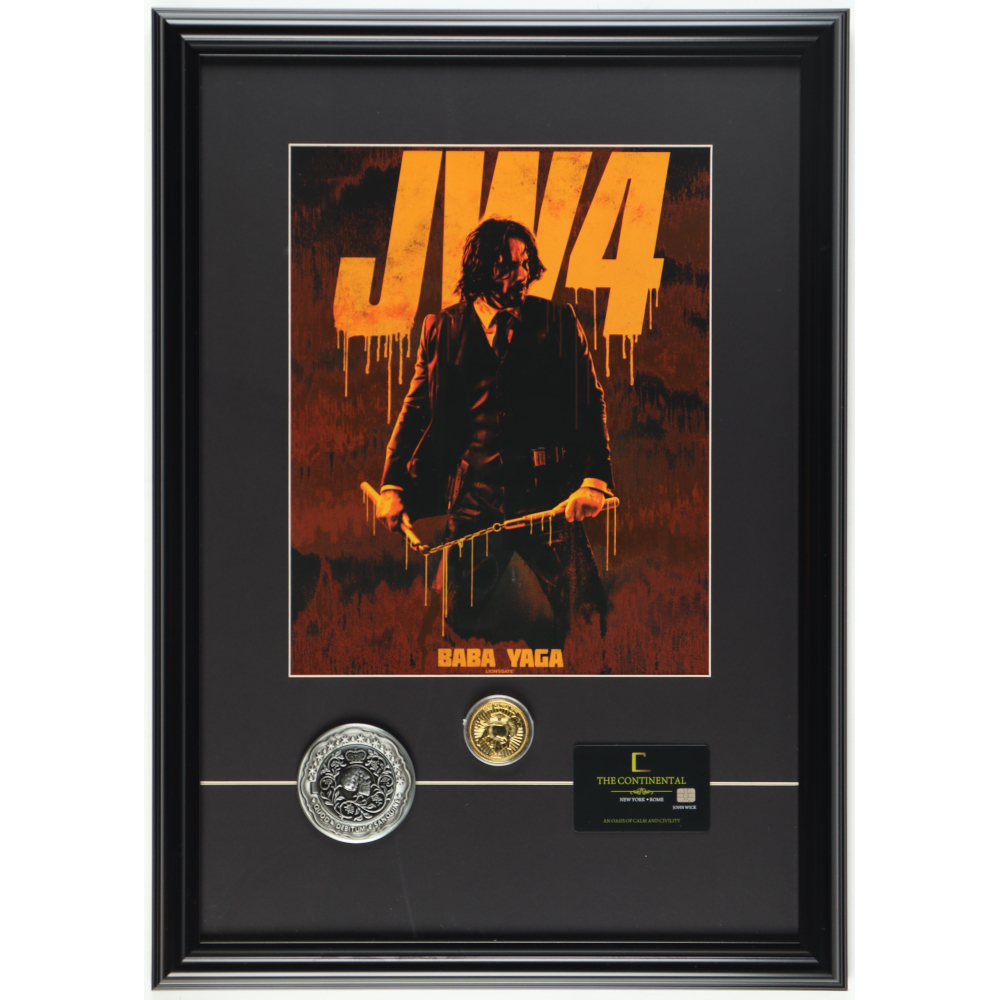 "John Wick: Chapter 4" Custom Framed Movie Poster Display with Replica ...