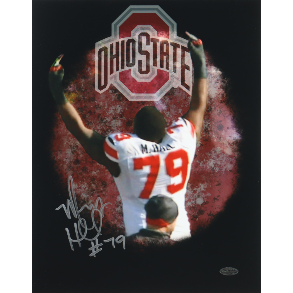 Marcus Hall Signed Ohio State Buckeyes 11x14 Photo (Playball Ink ...