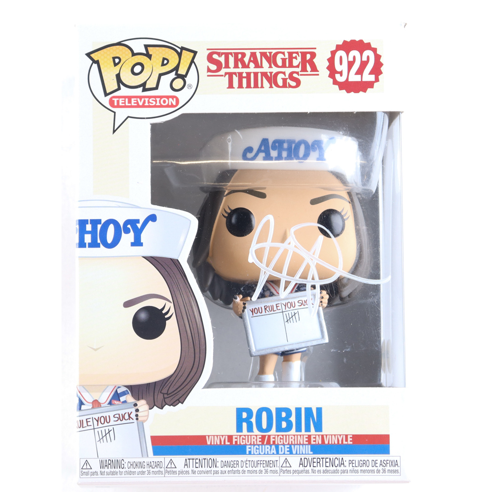 Maya Hawke Signed "Stranger Things" #922 Robin Funko Pop! Vinyl Figure ...