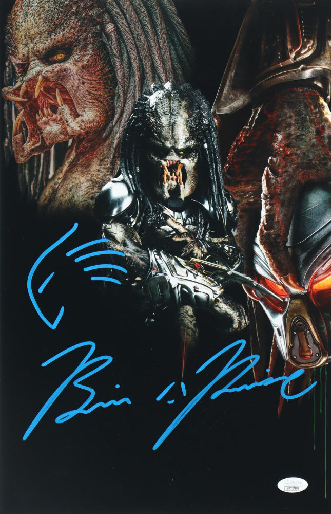 Brian A. Pince Signed "The Predator" 11x17 Photo with Predator Sketch ...