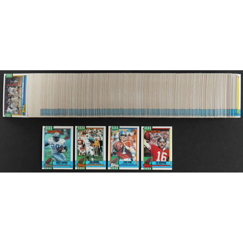 1990 Topps Complete Set of (528) Football Cards with Joe Montana #13 ...