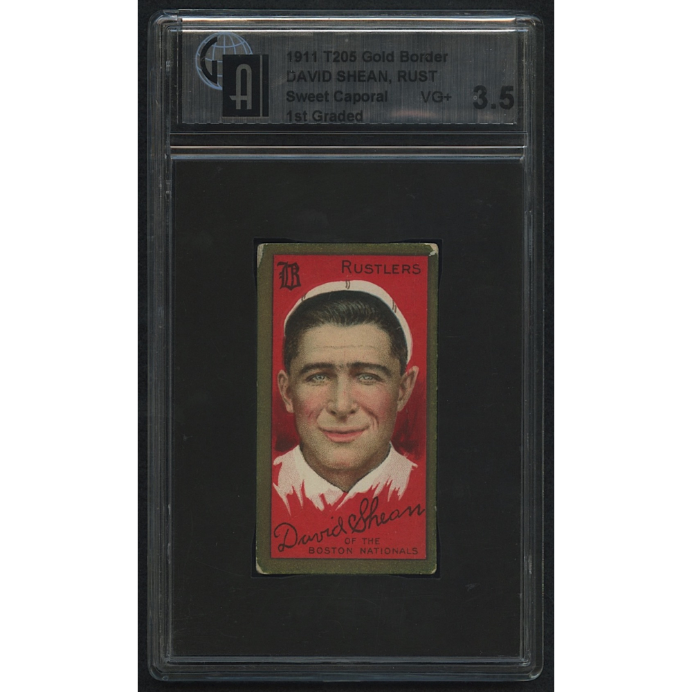 1911 T205 Gold Border #174 David Shean | Boston Rustlers (GAI 3.5 ...
