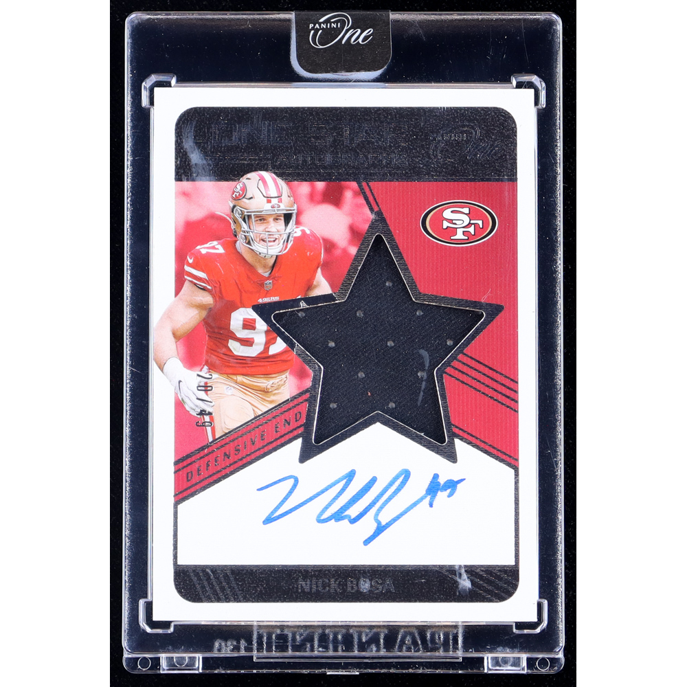 Nick Bosa 2021 Panini One Lone Star Autographs Memorabilia #94 #20/49 ...