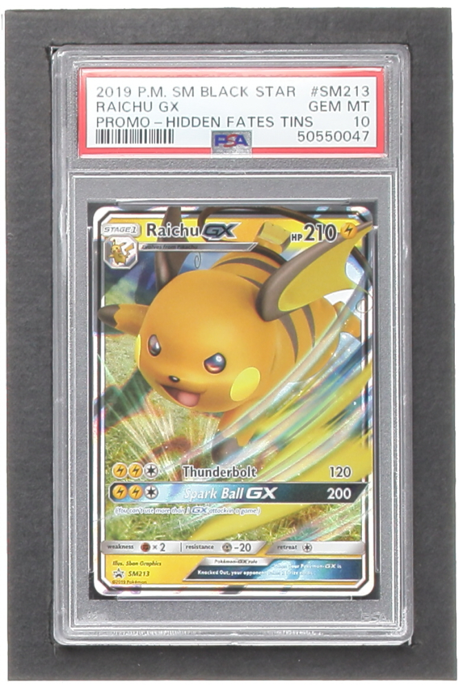 Raichu GX 2016-21 Pokemon Sun and Moon Black Star Promos #SM213 Hidden ...