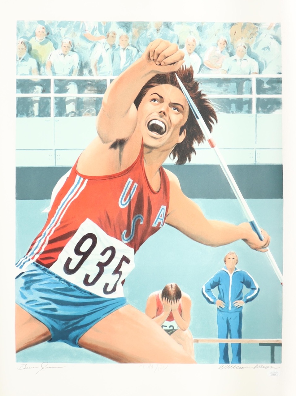 Bruce Jenner & William Nelson Signed "The Bruce Jenner Decathalon Suite ...