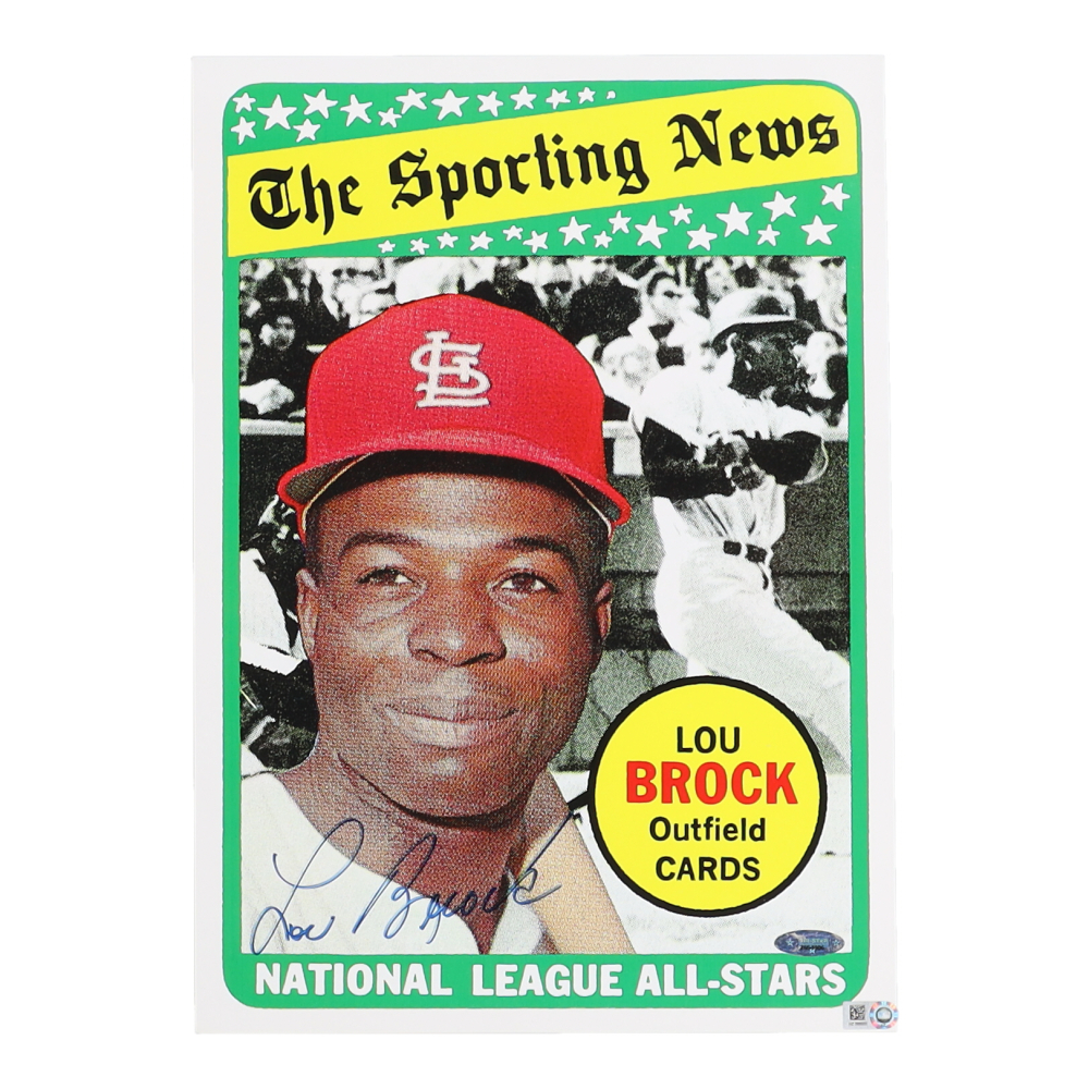 Lou Brock Signed Cardinals 11x14 Photo (MLB) | Pristine Auction