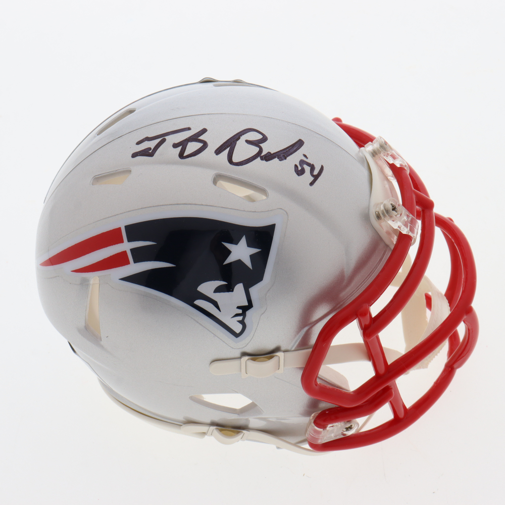 Tedy Bruschi Signed Patriots Speed Mini Helmet (Beckett) | Pristine Auction
