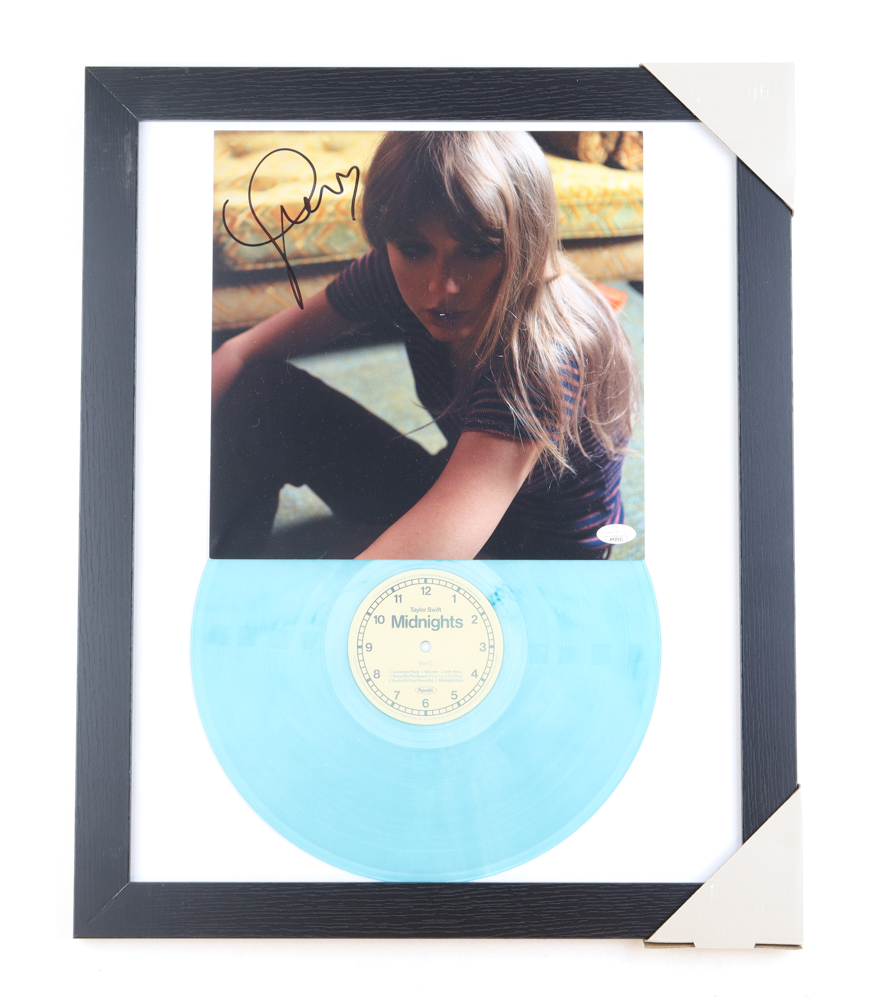 Taylor Swift Signed "Midnights" Custom Framed Vinyl Record Album ...