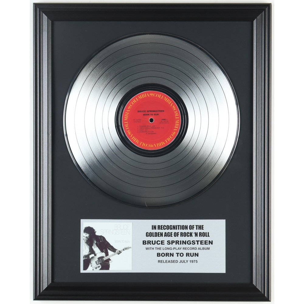 Bruce Springsteen "Born to Run" Custom Framed Platinum Vinyl Record ...