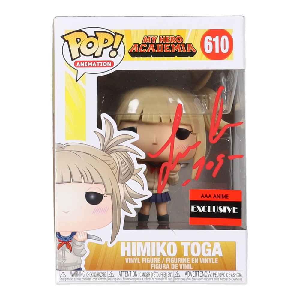 Leah Clark Signed "My Hero Academia" #610 Himiko Toga Funko Pop! Vinyl ...