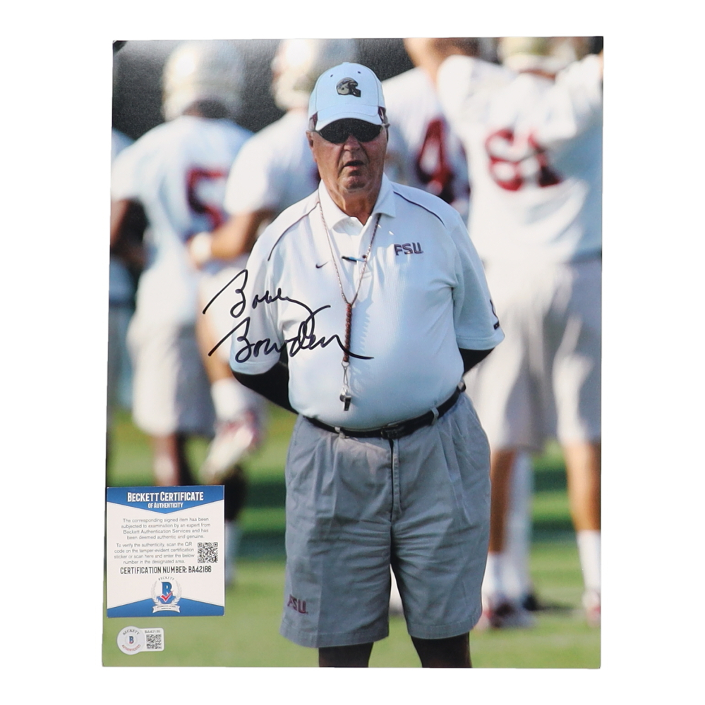 Bobby Bowden Signed Florida State Seminoles 11x14 Photo (Beckett ...