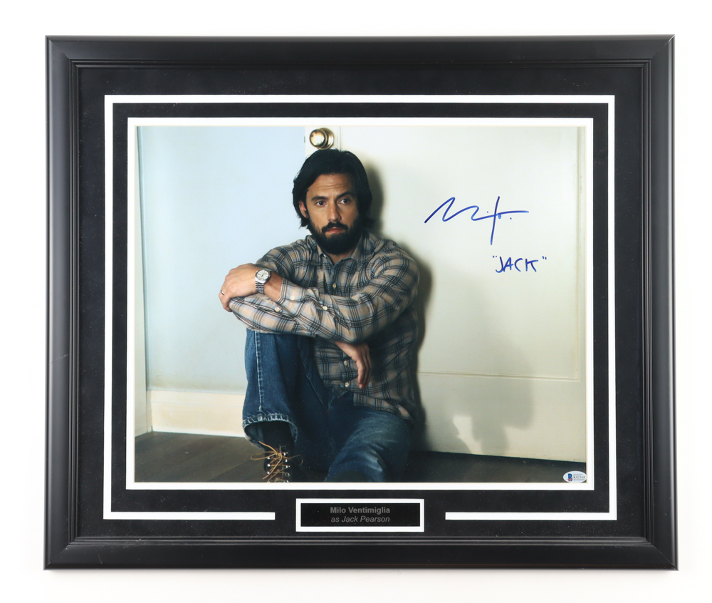 Milo Ventimiglia Signed "This Is Us" Custom Framed Photo Inscribed ...