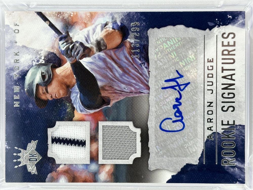 Aaron Judge 2017 Diamond Kings DK Rookie Signature Materials #RSAJ #113 ...