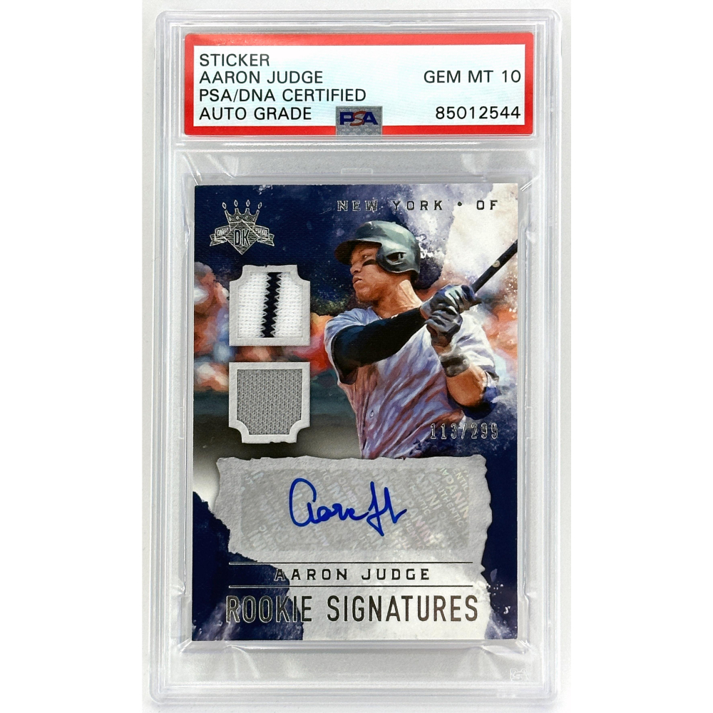 Aaron Judge 2017 Diamond Kings DK Rookie Signature Materials #RSAJ #113 ...