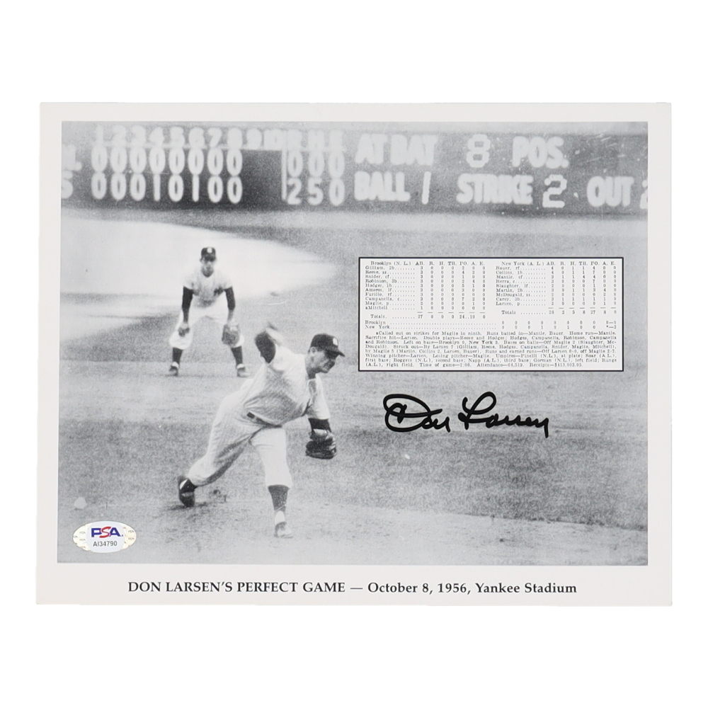 Don Larsen Signed Yankees 8x10 Photo (PSA) | Pristine Auction