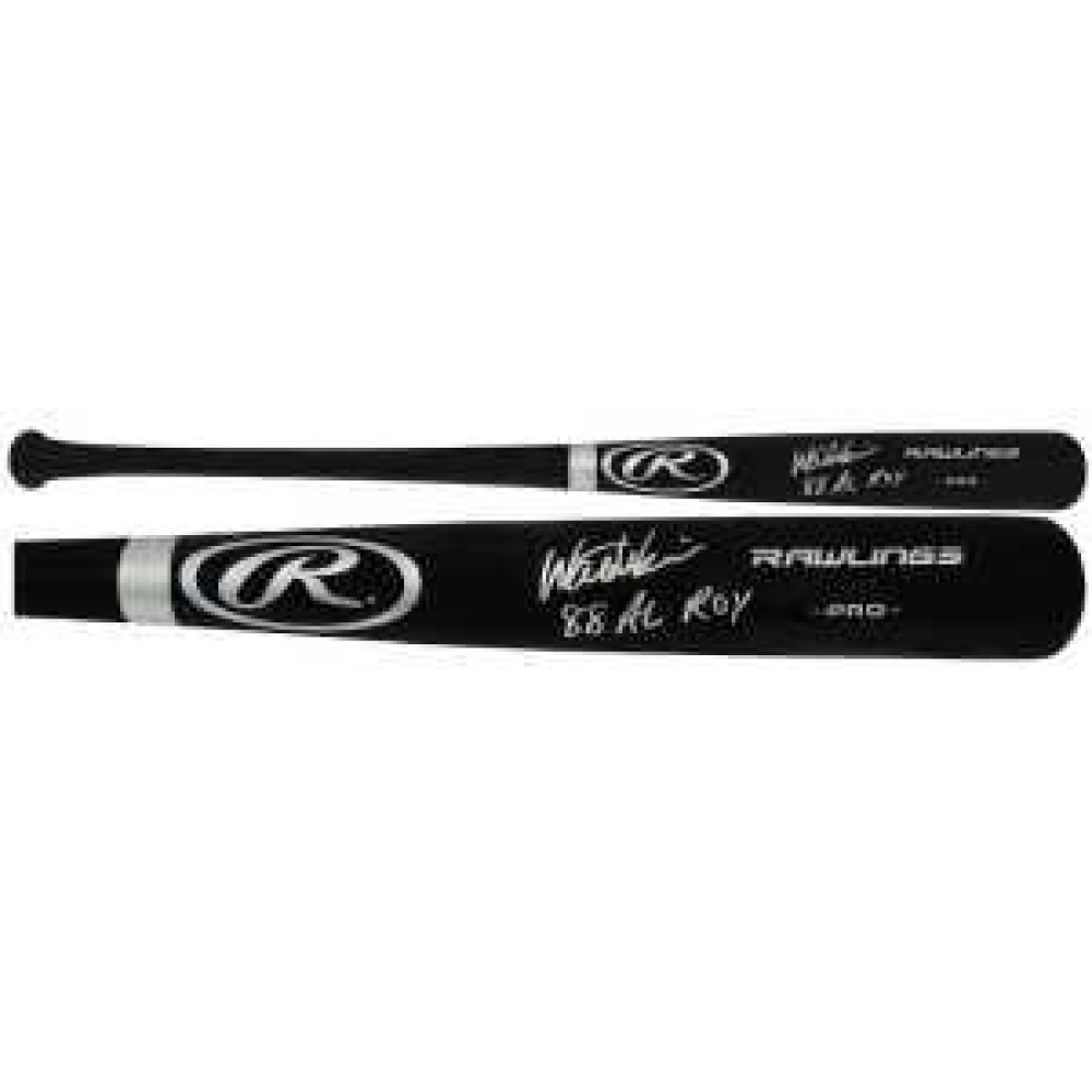 Walt Weiss Signed Rawlings Pro Baseball Bat Inscribed "88 AL ROY ...