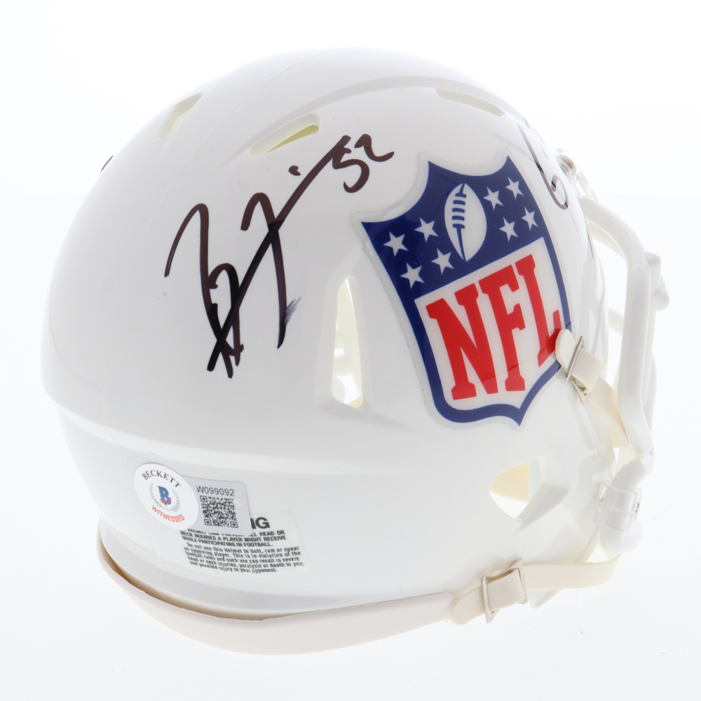Ray Lewis & Lawrence Taylor Signed NFL Logo Speed Mini Helmet (Beckett ...