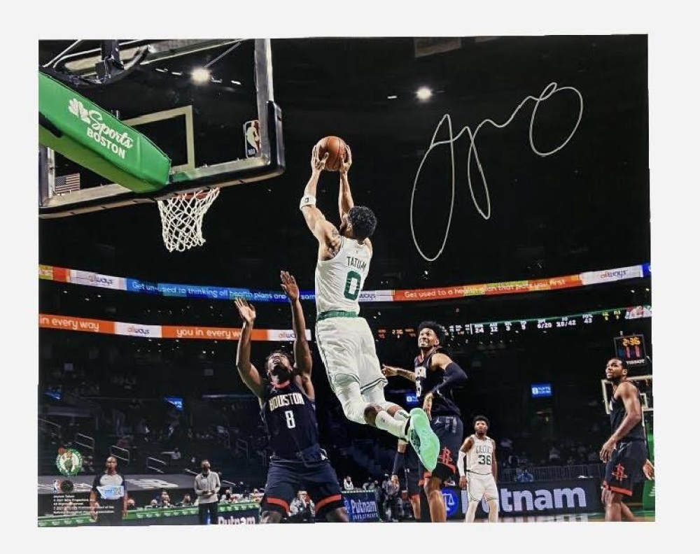 Jayson Tatum Signed Celtics 16x20 Photo (Fanatics) | Pristine Auction