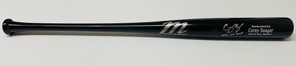 Corey Seager Signed Marucci Player Model Bat Inscribed "2020 WS MVP ...