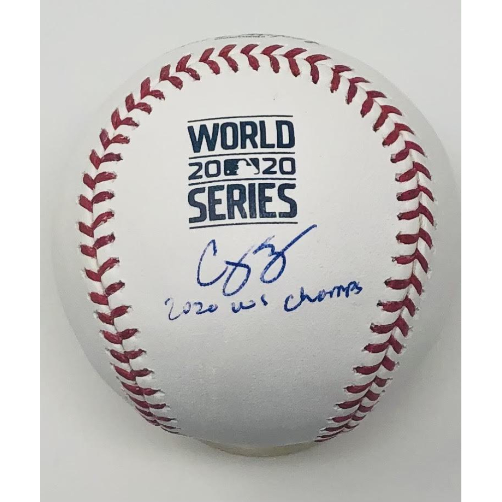 Corey Seager Signed 2020 World Series Baseball Inscribed "2020 WS ...