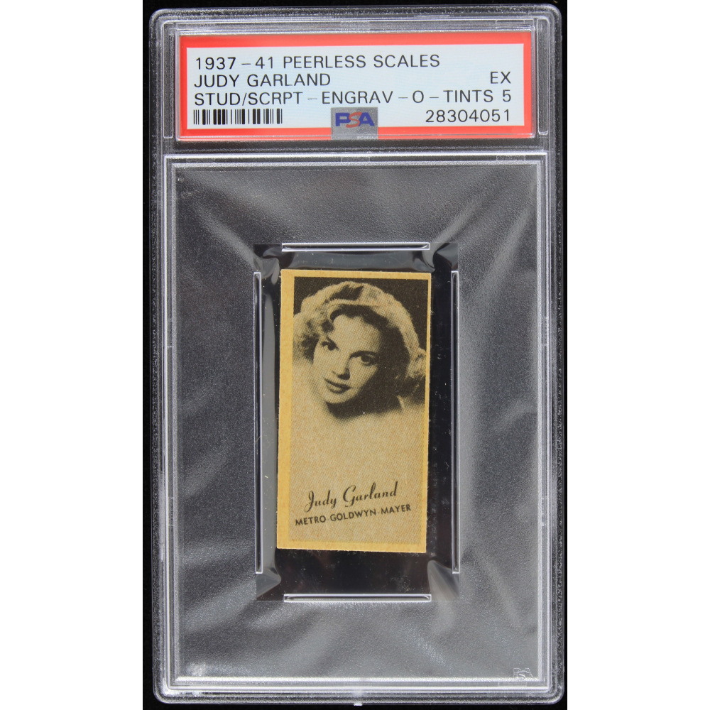 Judy Garland 1937-41 Peerless Scales Engrav-O-Tints #NNO (PSA 5 ...
