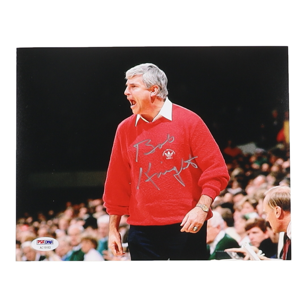 Bob Knight Signed Indiana Hoosiers 8x10 Photo (PSA) | Pristine Auction