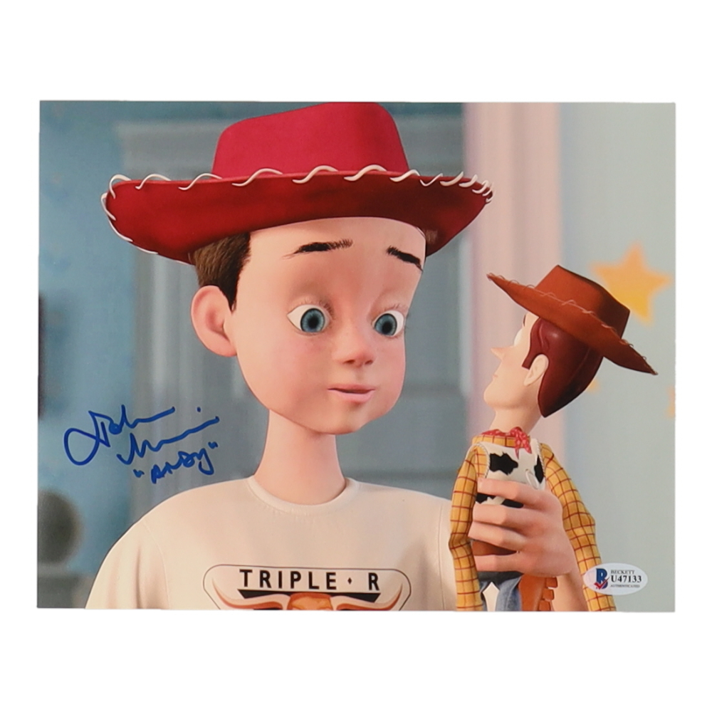 John Morris Signed "Toy Story" 8x10 Photo Inscribed "Andy" (Beckett ...