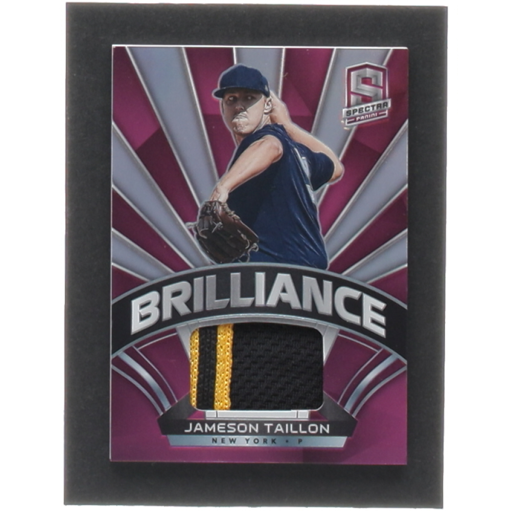 Jameson Taillon 2021 Panini Spectra Brilliance Materials Neon Pink #14 ...