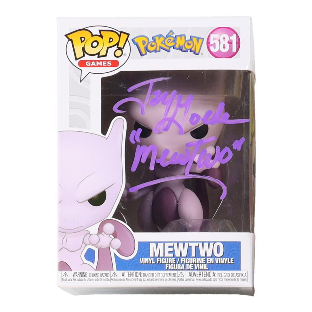 Jay Goede Signed "Pokemon" #581 Mewtwo Funko Pop! Vinyl Figure ...