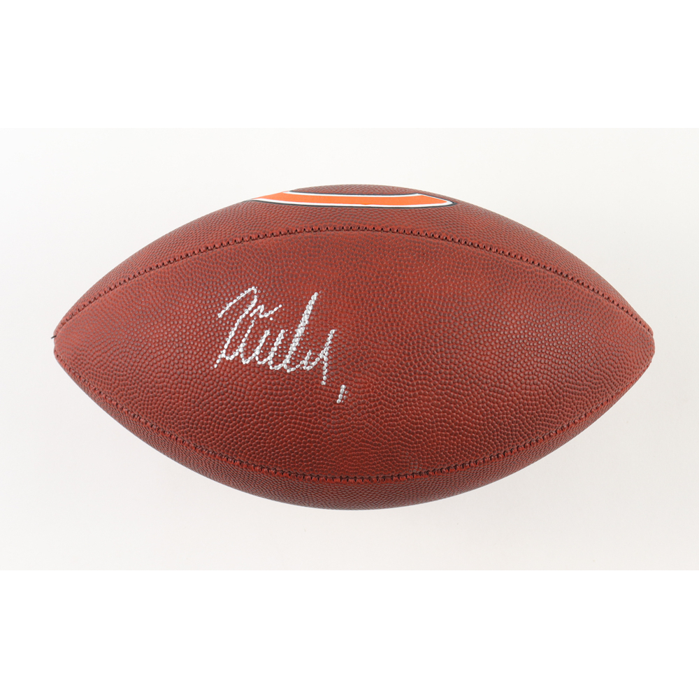 Justin Fields Signed Bears Logo Football (PSA) | Pristine Auction