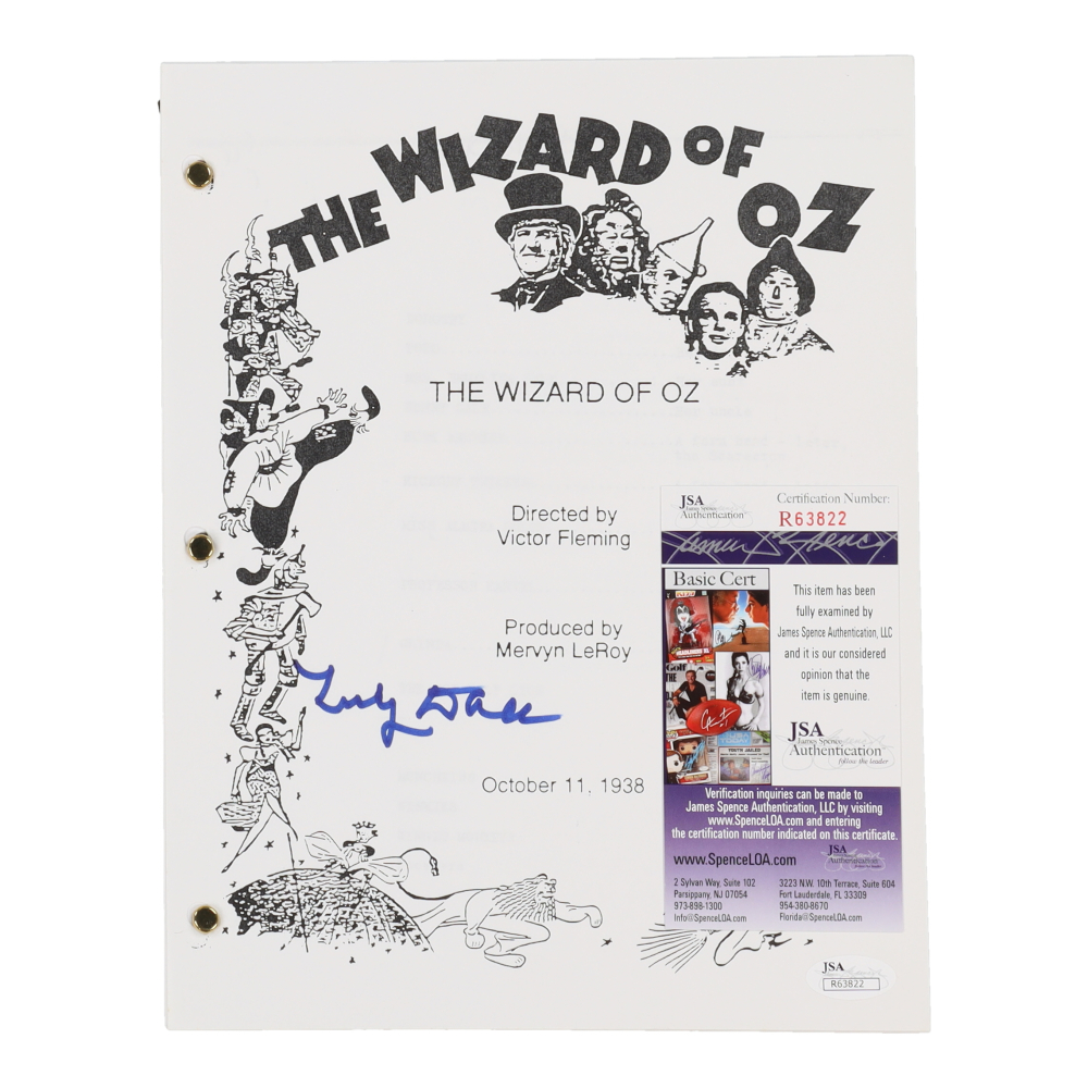 Tiny Doll Signed "The Wizard of Oz" Movie Script (JSA) | Pristine Auction