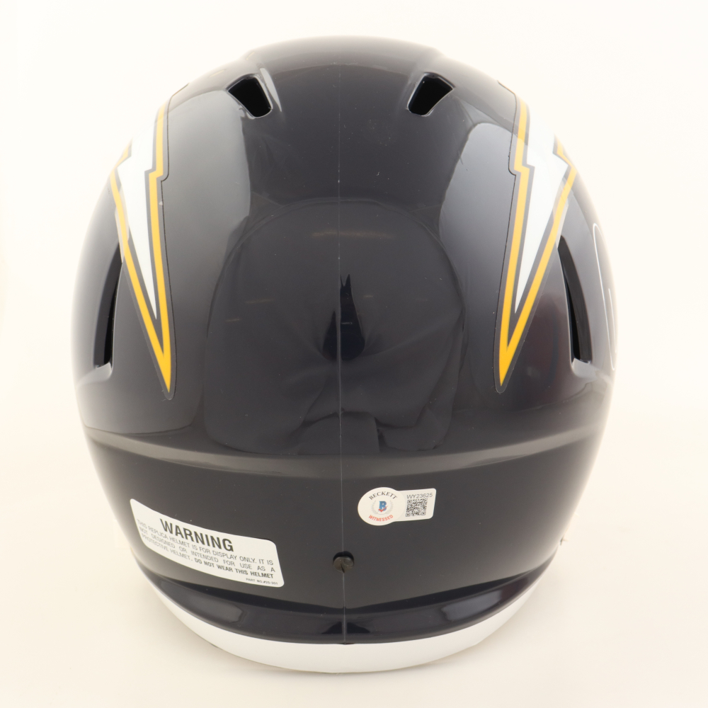 Doug Flutie Signed Chargers Throwback Full-Size Speed Helmet (Beckett ...
