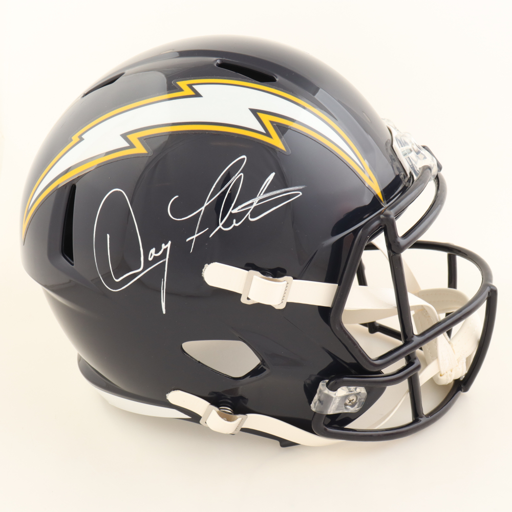 Doug Flutie Signed Chargers Throwback Full-Size Speed Helmet (Beckett ...