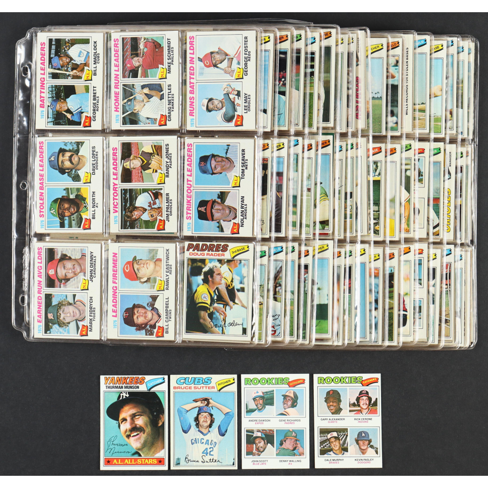 1977 Topps Complete Set of (660) Baseball Cards with Bruce Sutter #144 ...