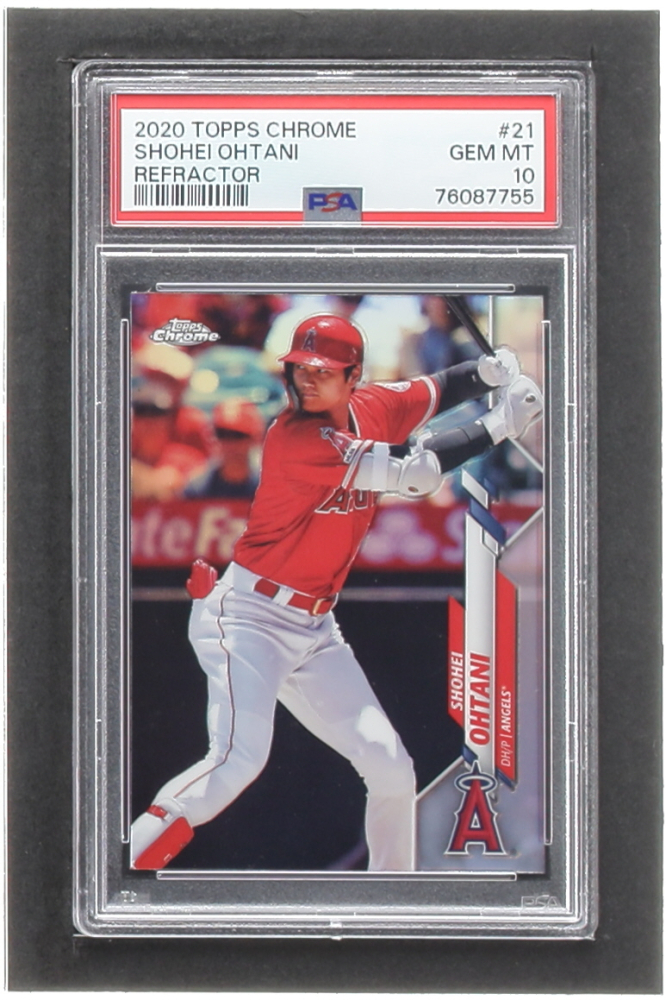 Shohei Ohtani 2020 Topps Chrome Refractors #21 (PSA 10) | Pristine Auction