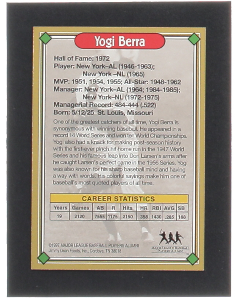 Yogi Berra 1997 Jimmy Dean #NNO Autograph | Pristine Auction