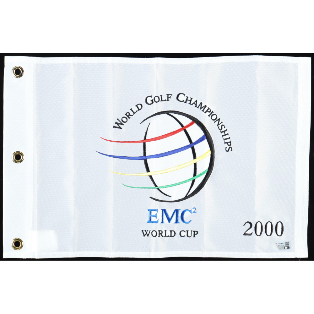 2000 EMC World Cup Championships Match Used Golf Pin Flag (Fanatics ...