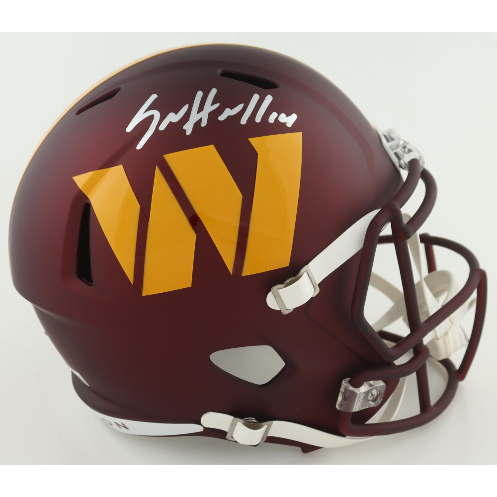 Sam Howell Signed Commanders Full-Size Speed Helmet (Beckett & Prova ...