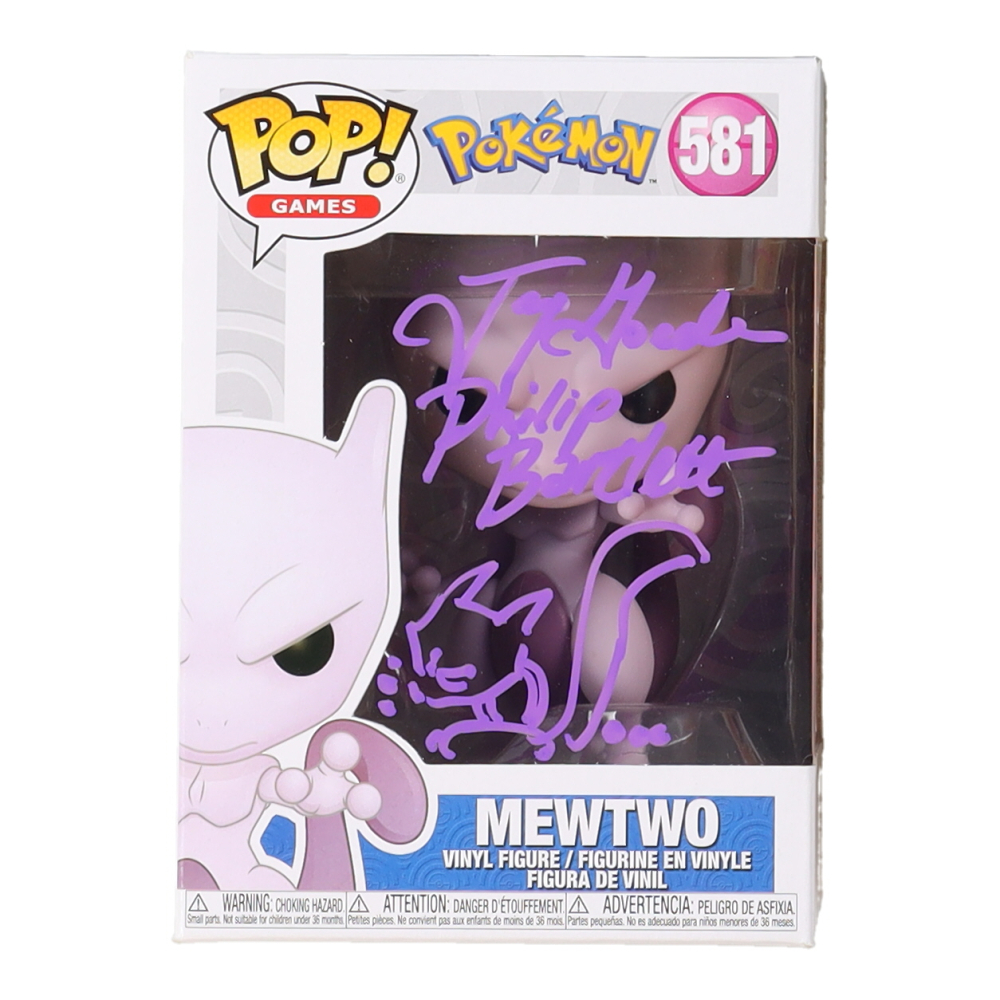 Jay Goede & Dan Green Signed "Pokemon" #581 Mewtwo Funko Pop! Vinyl ...