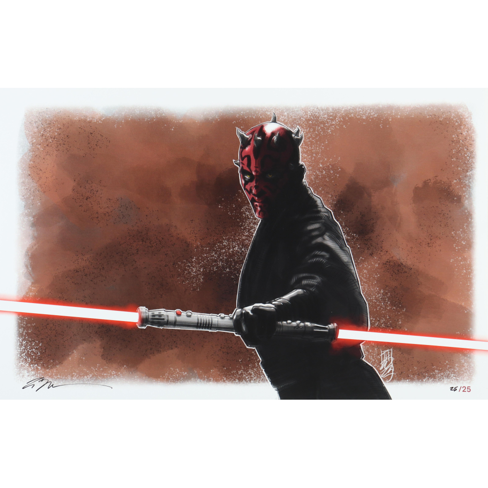 Tom Hodges Signed LE "STAR WARS Episode I: The Phantom Menace" Darth ...