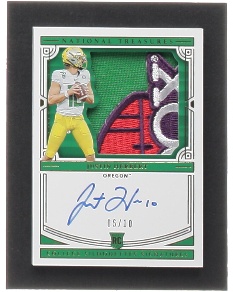 Justin Herbert 2020 Panini National Treasures Collegiate College ...