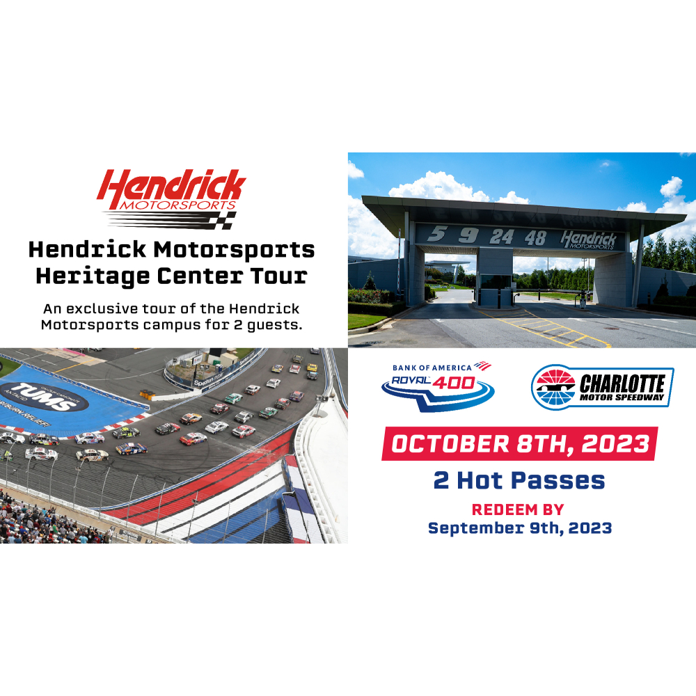 Hendrick Motorsports NASCAR VIP Experience at Charlotte Roval for (2 ...