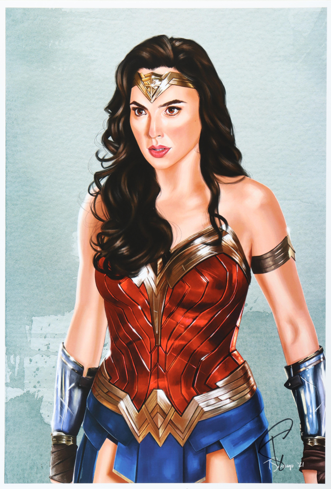 Wonder Woman | Gal Gadot - DC Comics 13x19 Signed Lithograph by Tony ...