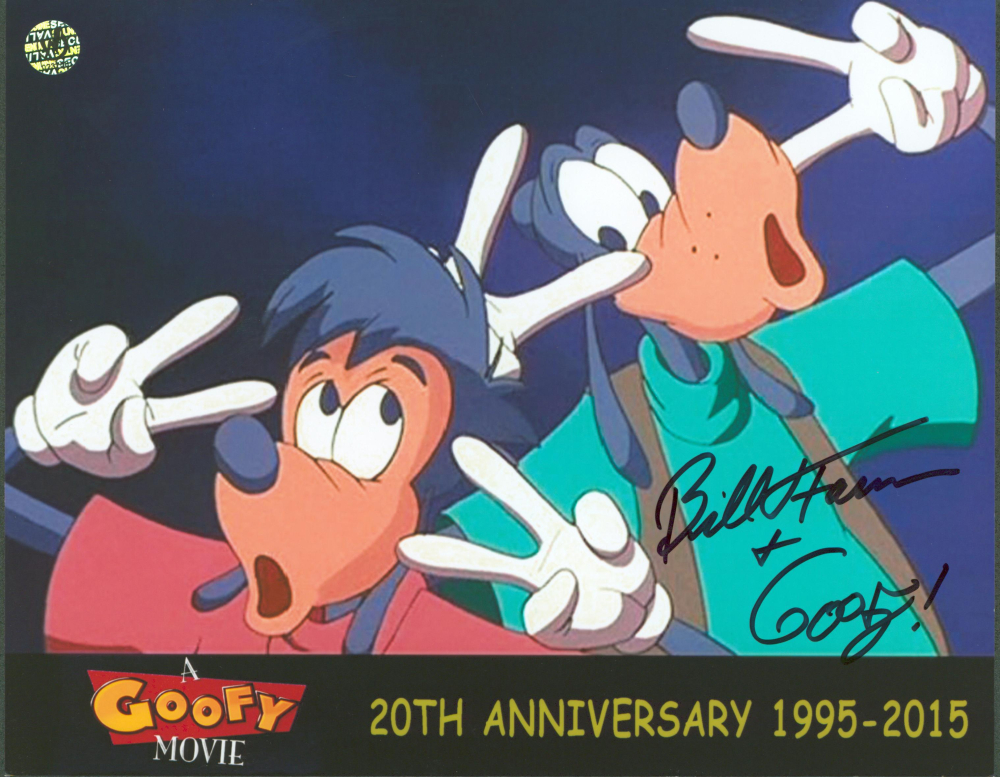 Bill Farmer Signed "A Goofy Movie" 8x10 Photo Inscribed "Goofy" (Wizard ...